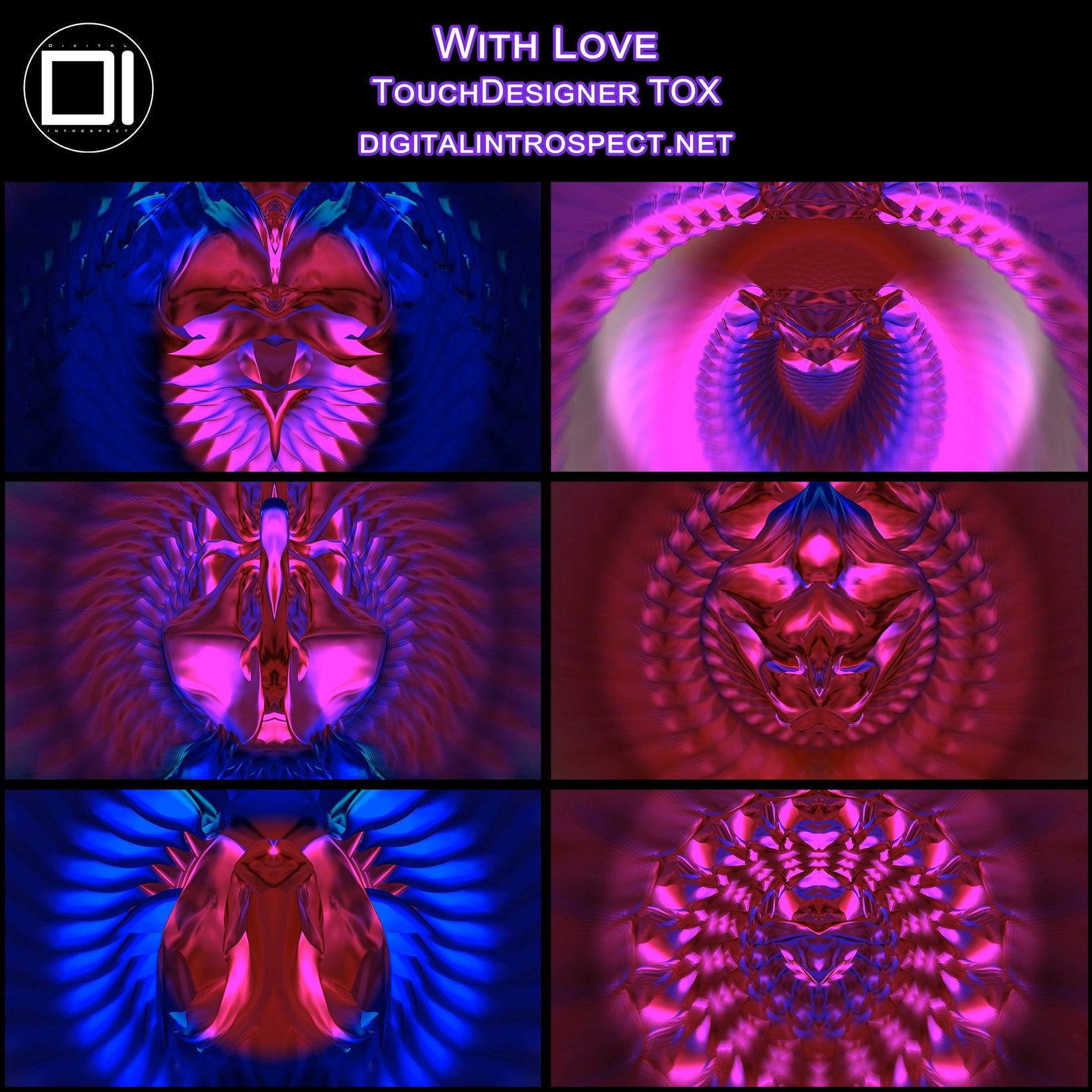 "Ш†ђ Ɫ⊙∨€" - TouchDesigner TOX – Digital Introspect